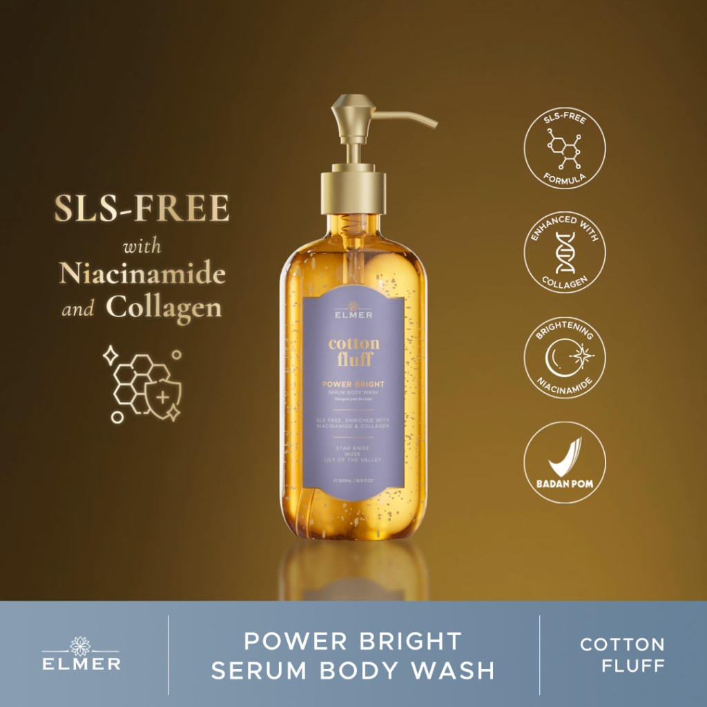 ÉLMER Power Bright Serum Body Wash | Cotton Fluff • ÉLMER